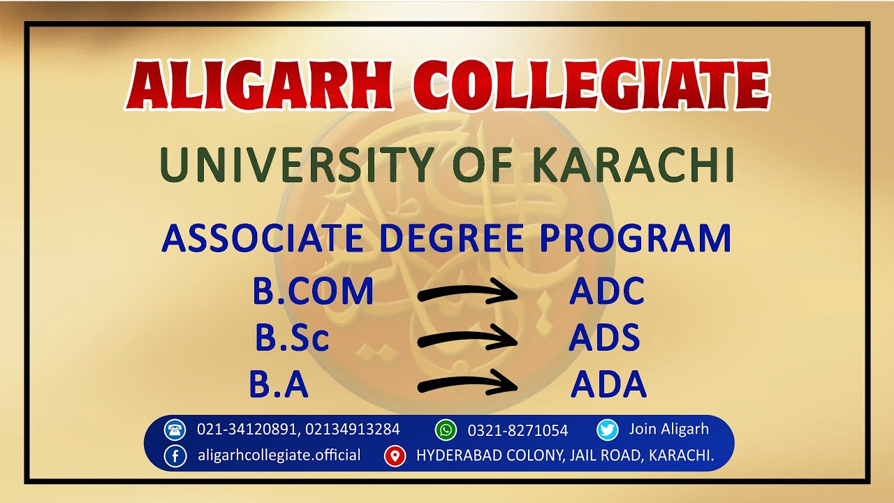UoK | ASSOCIATE DEGREE PROGRAM | ADC, ADS, ADA - YouTube