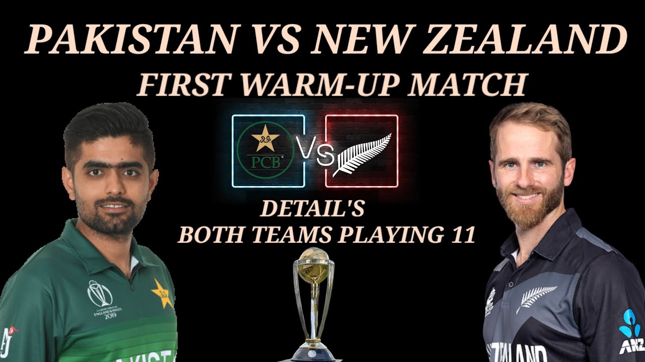 ICC CRICKET WORLD CUP 2023 FIRST WARM-UP MATCH | PAKISTAN VS NEW ...