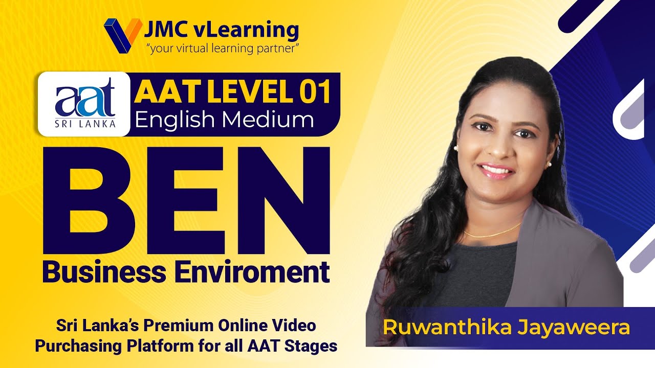 Business Environment (BEN) | English Medium | AAT Level 1 | JMC ...