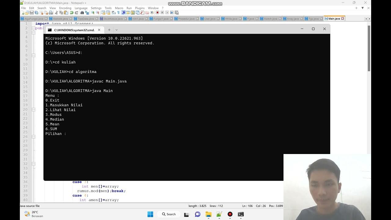 Java Percabangan, Perulangan, Array - YouTube