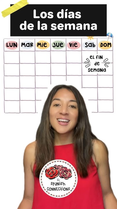 LOS DÍAS DE LA SEMANA: Learn the Days of the Week in Spanish | Start ...