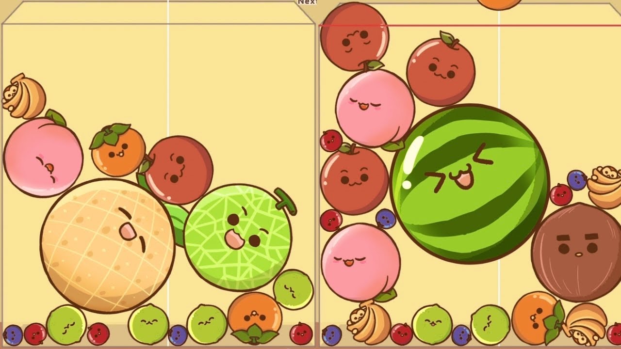 WATERMELON GAME - Monkey Land ( Qs Watermelon ) satisfying gameplay ...