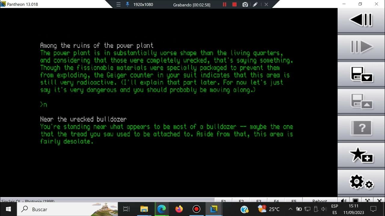 Photopia - Sinclair QL - Pantheon - Test Windows 10 - YouTube