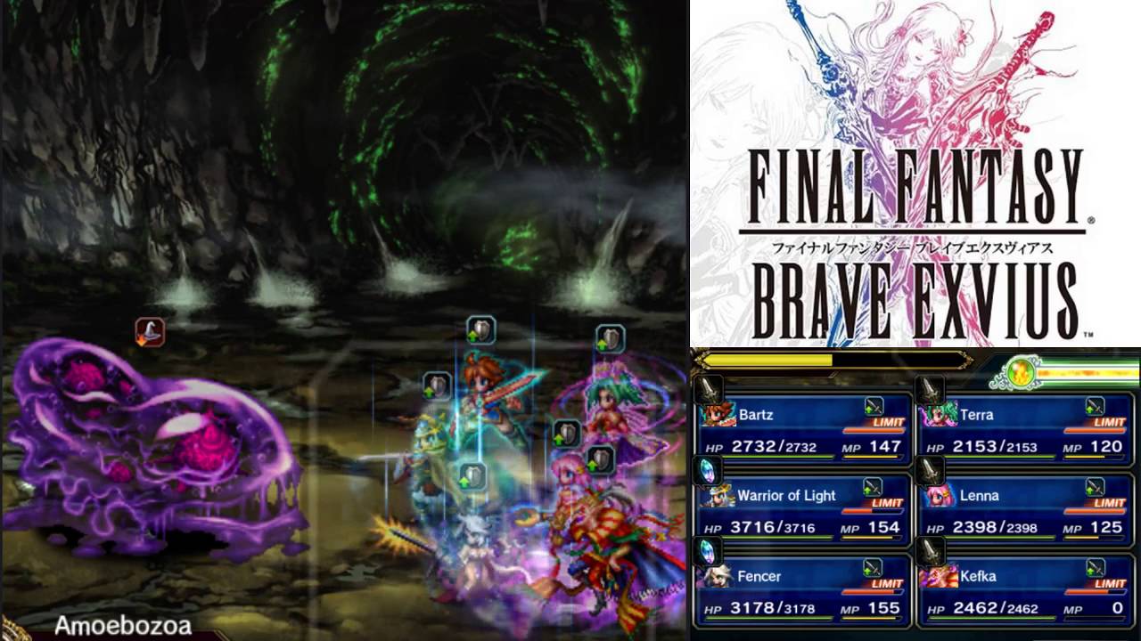 [FF Brave Exvius] Lands of Plenty Boss Fight - Amoebozoa - YouTube