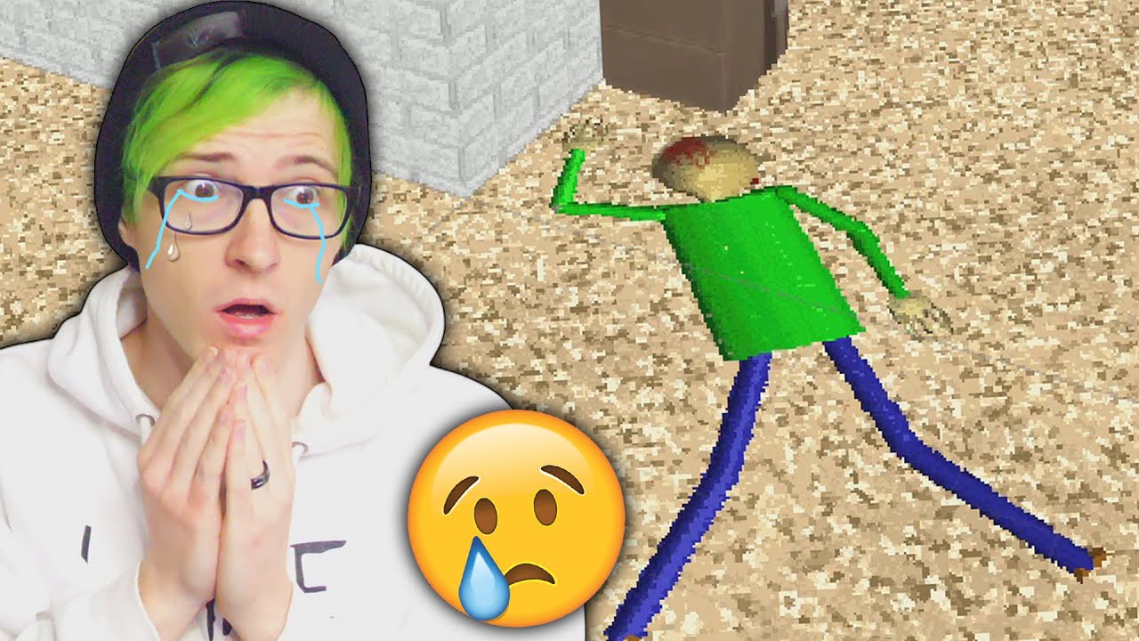 Baldi is dead and it makes me cry so much 😢 - YouTube