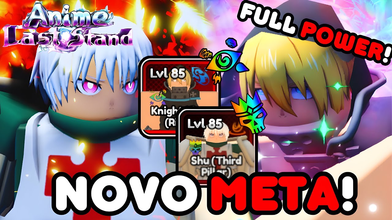 CHAMAS AZUL!! TESTEI O SHU E ARTHUR EVOS NO ANIME LAST STAND ROBLOX ...