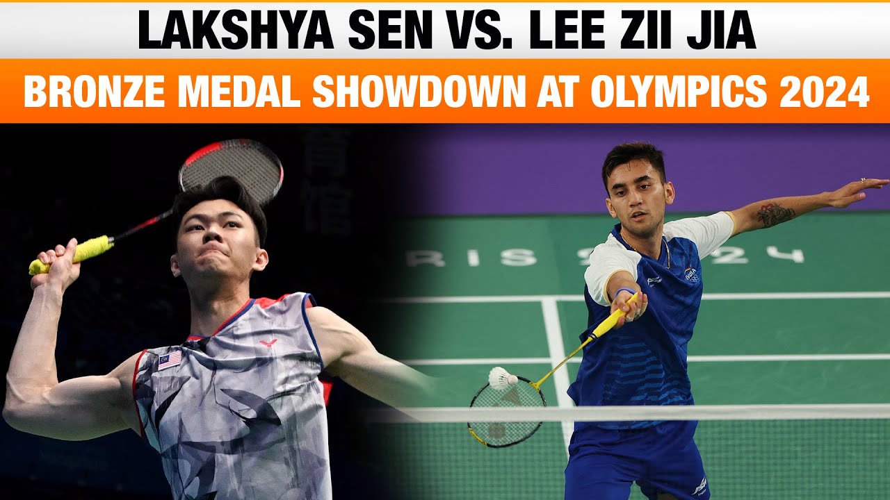 LIVE | Lakshya Sen vs. Lee Zii Jia: Bronze Medal Showdown at Paris ...