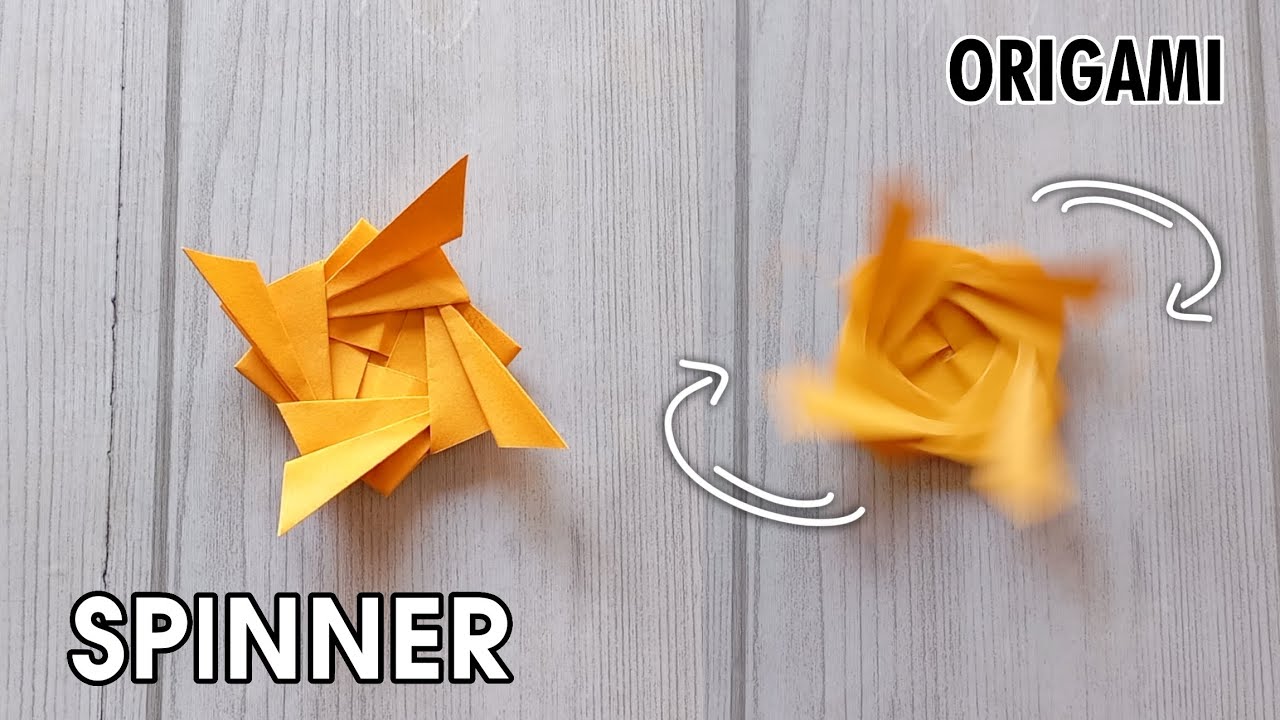 GROUND SPINNER🌀ORIGAMI|PAPER SPINNER FOR BEGINNERS EASY ORIGAMI ...