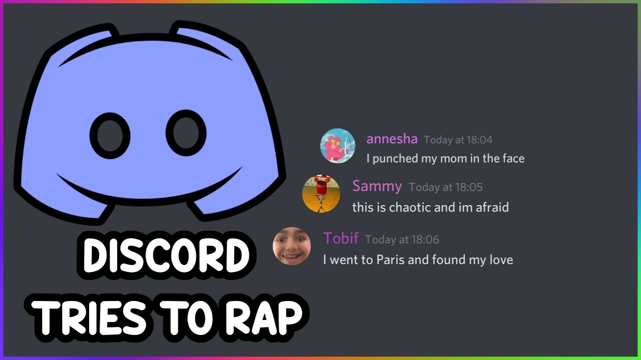 Discord tries to rap... - YouTube