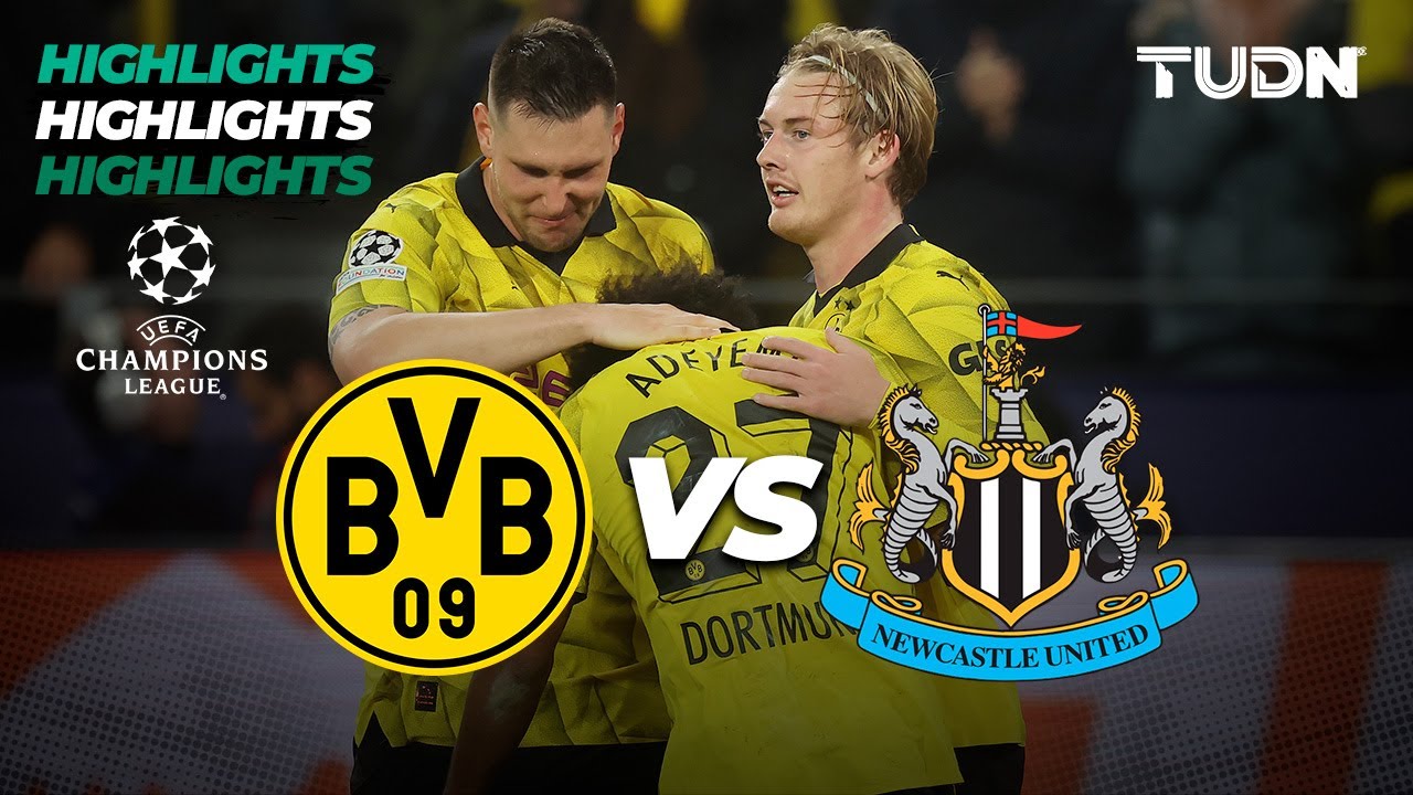 Borussia Dortmund vs Newcastle United - HIGHLIGHTS | UEFA Champions ...