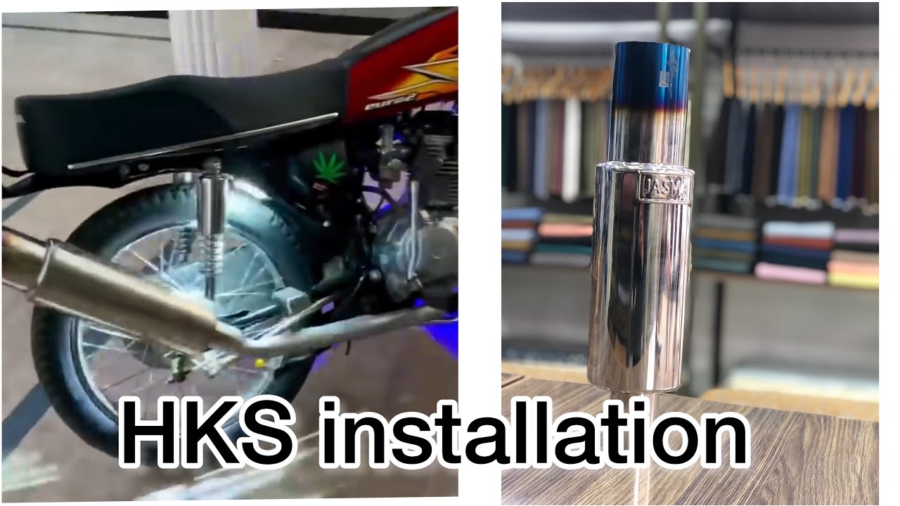 HKS exhaust in honda 125 | complete installation process | HKS sound ...