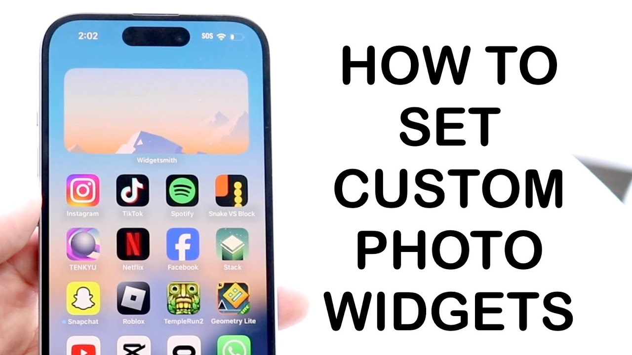 How To Set Custom Photo As Widget On iPhone! (2024) - YouTube