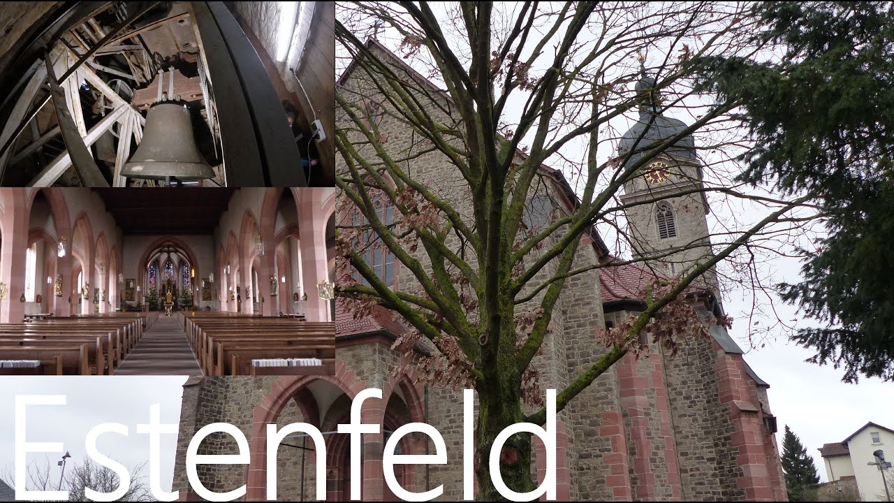 Estenfeld (WÜ) Die fünf Glocken der neuen Pfarrkirche Sankt Mauritius ...