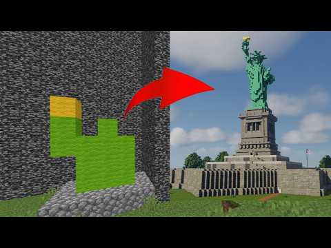 I Built Famous Landmarks in Minecraft - YouTube