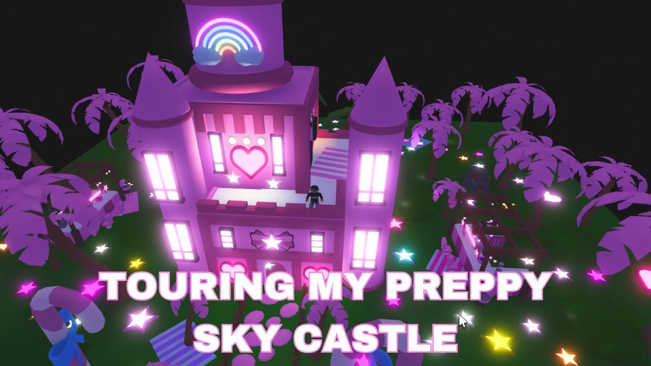 Touring my PREPPY SKY CASTLE in Adopt ME! #adoptme #preppy - YouTube
