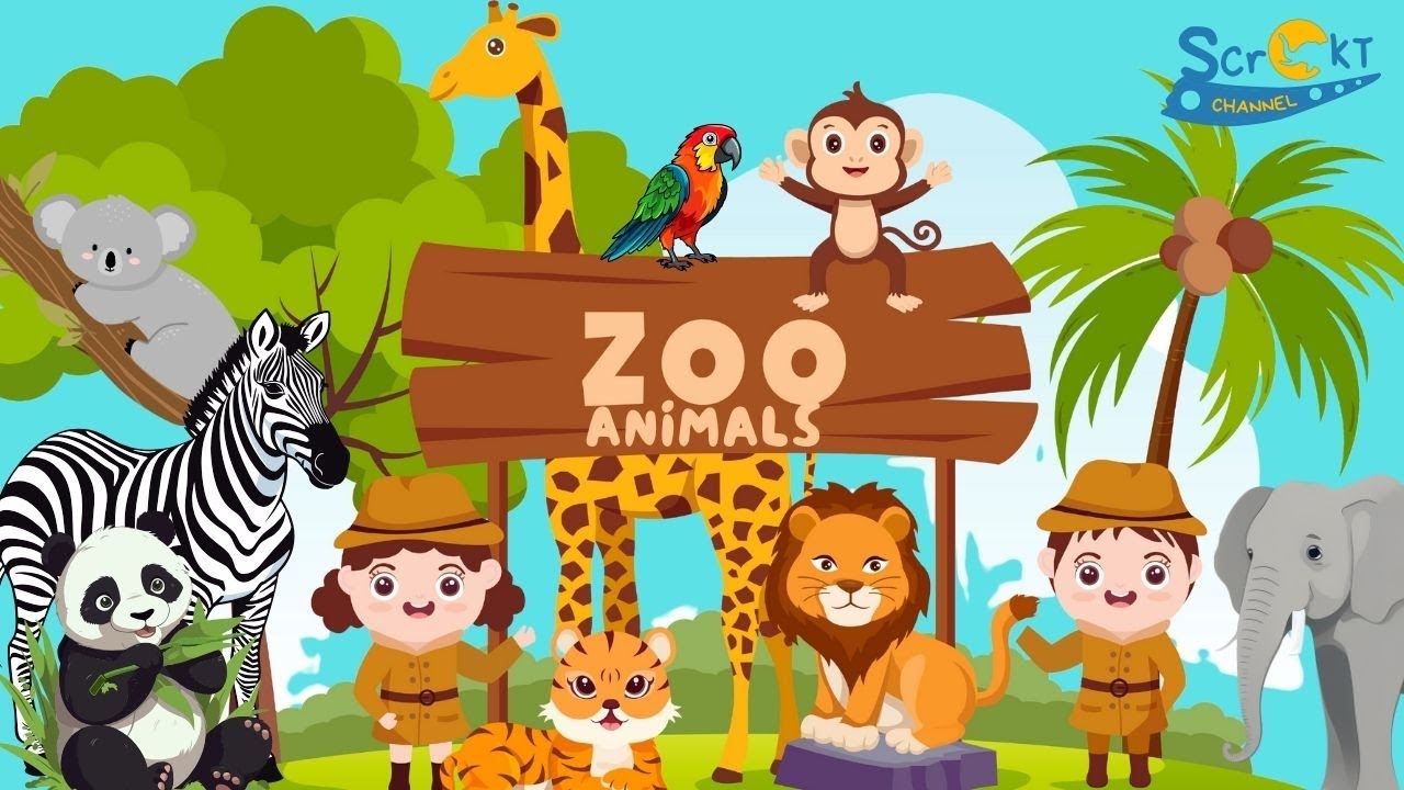 Zoo Animals Names | Learn About Zoo Animals | Preschoolers | Scrokt ...