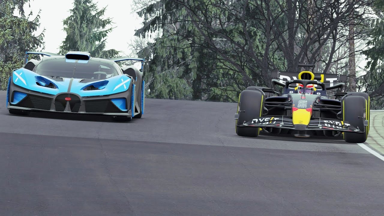 F1 Red Bull RB19 Max Verstappen vs Nissan Concept 2020 Vision GT vs ...