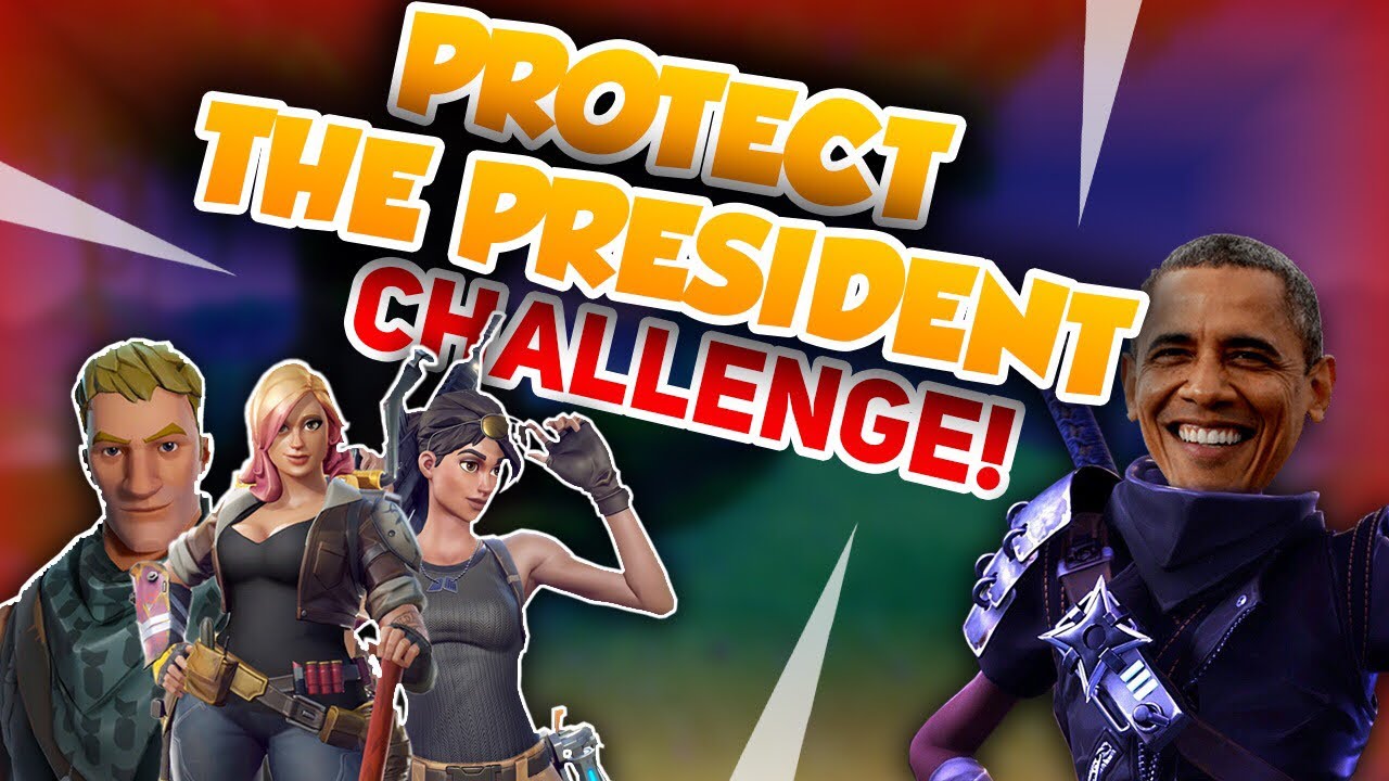 PROTECT THE PRESIDENT CHALLENGE! (Fortnite Battle Royale) - YouTube