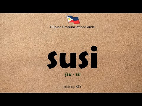 How to Pronounce SUSI | Learn the Filipino Language | Tagalog Words ...