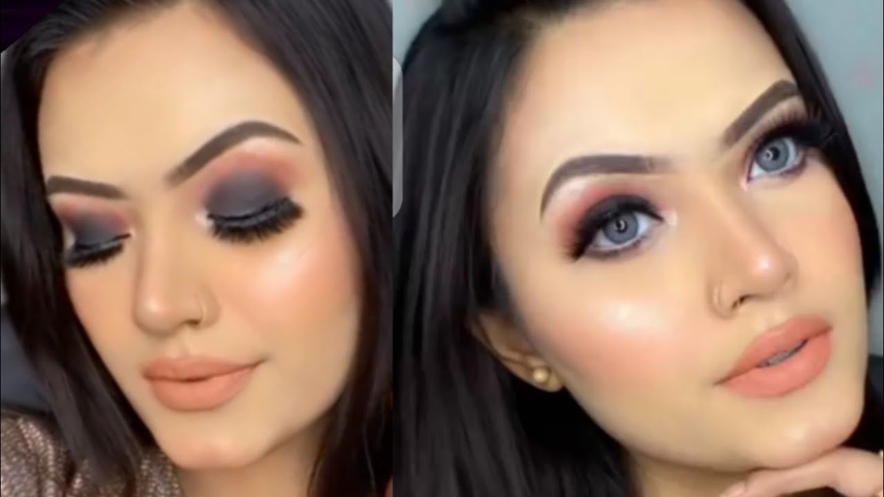 Smokey Eyes Make Up pakistani Tutorialsmokey eye makeup look@Manha-khan ...