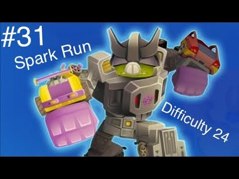 (Angry Birds Transformers) Gameplay (Part 31) of SPARK RUN Difficulty ...