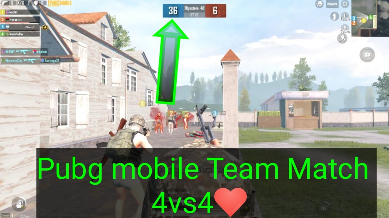 PUBG MOBILE Team match 4vs4 | pubg team deathmatch | pubg mobile ...