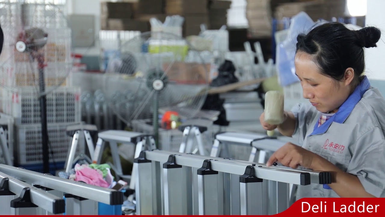 Deli Ladder - China ladder factory - YouTube