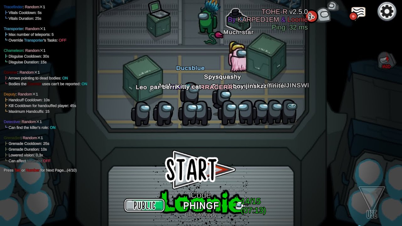 Among us modded TOHE live with viewers! #31 + Town Of Salem #6 - YouTube