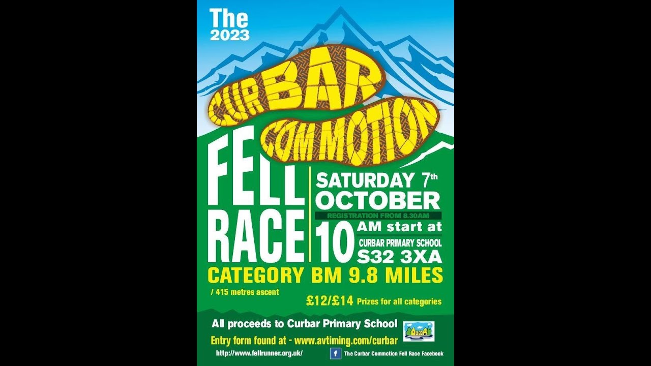 Curbar Commotion 2023 - Finish Line Video - YouTube