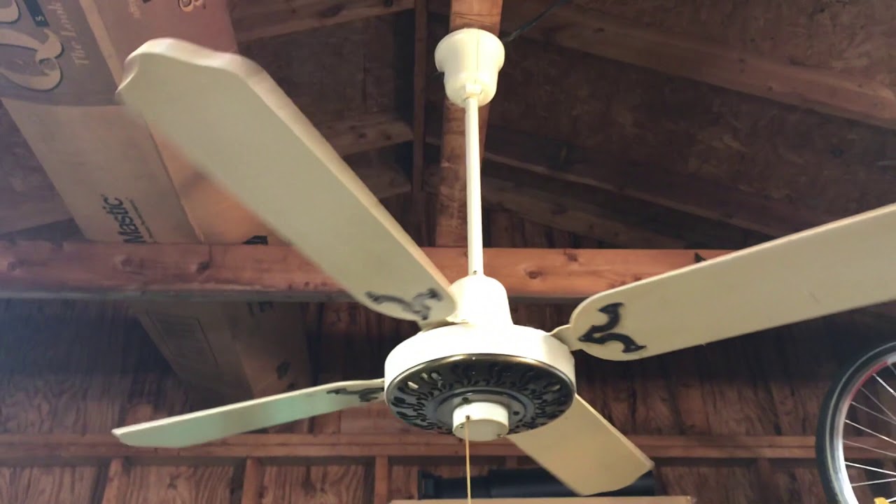 52" Lasko top mount spinner ceiling fan - YouTube