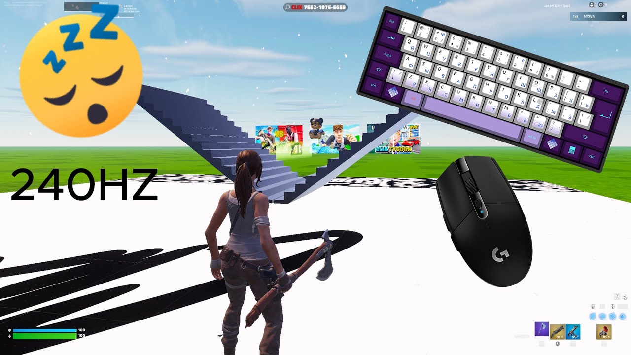 *NEW* CLIX 1V1 ASMR😴 CLIX 1V1 BUILD FIGHTS🏆(MODDED KBM FORTNITE ASMR ...