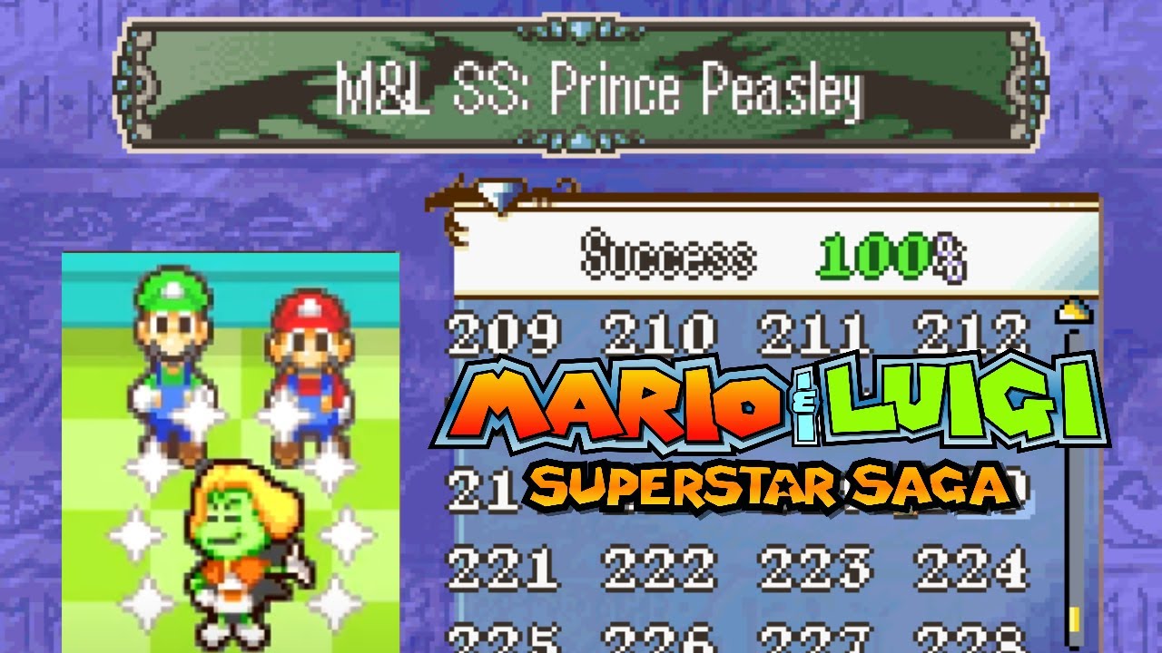 FEGBA: Mario & Luigi Superstar Saga - Prince Peasley - YouTube