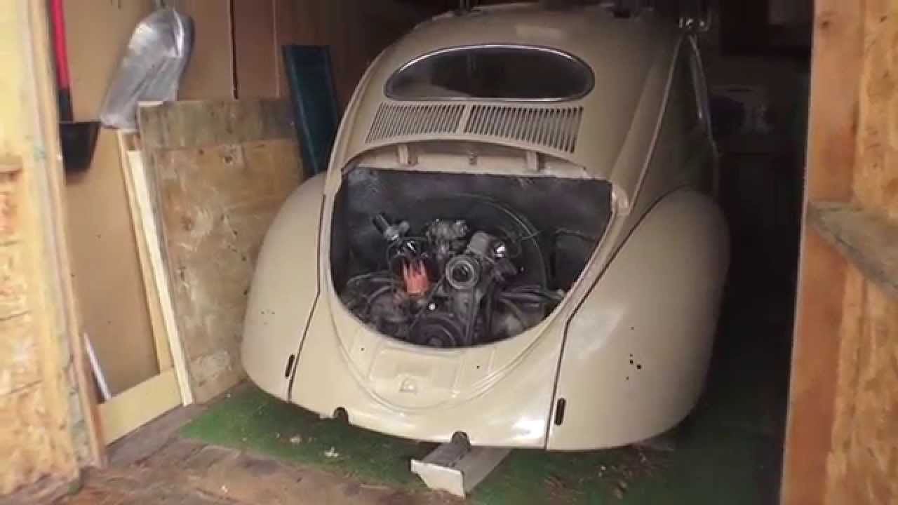 Classic VW BuGs Garage Barn Find 1954 Oval Window Ragtop Vintage Beetle ...