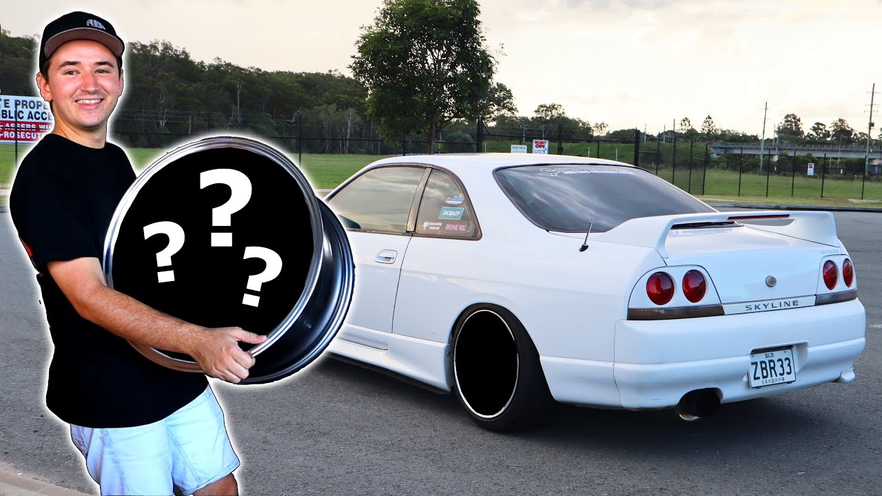 NEW WHEELS for the R33 SKYLINE *Looks Insane* - YouTube