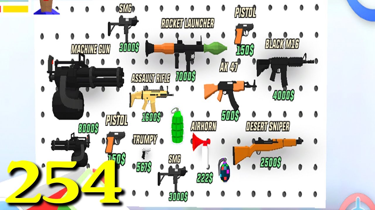 Dude Theft Wars All POWERFUL Weapons Full Unlocked Android Gameplay ...