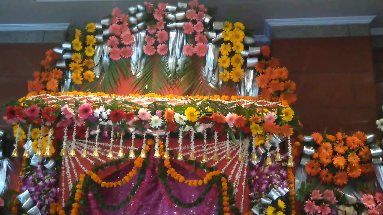 Manish flower decoration from Aditya - YouTube