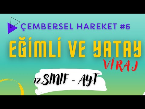Çembersel Hareket 6- Eğimli ve Yatay Viraj 12. Sınıf