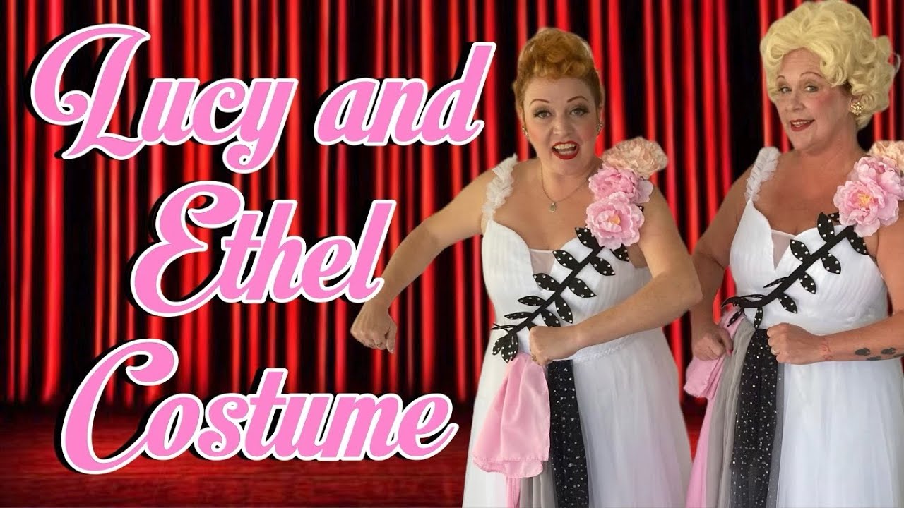 Lucy & Ethel buy the same dress costume and make-up. This is Cal O'Ween! - YouTube