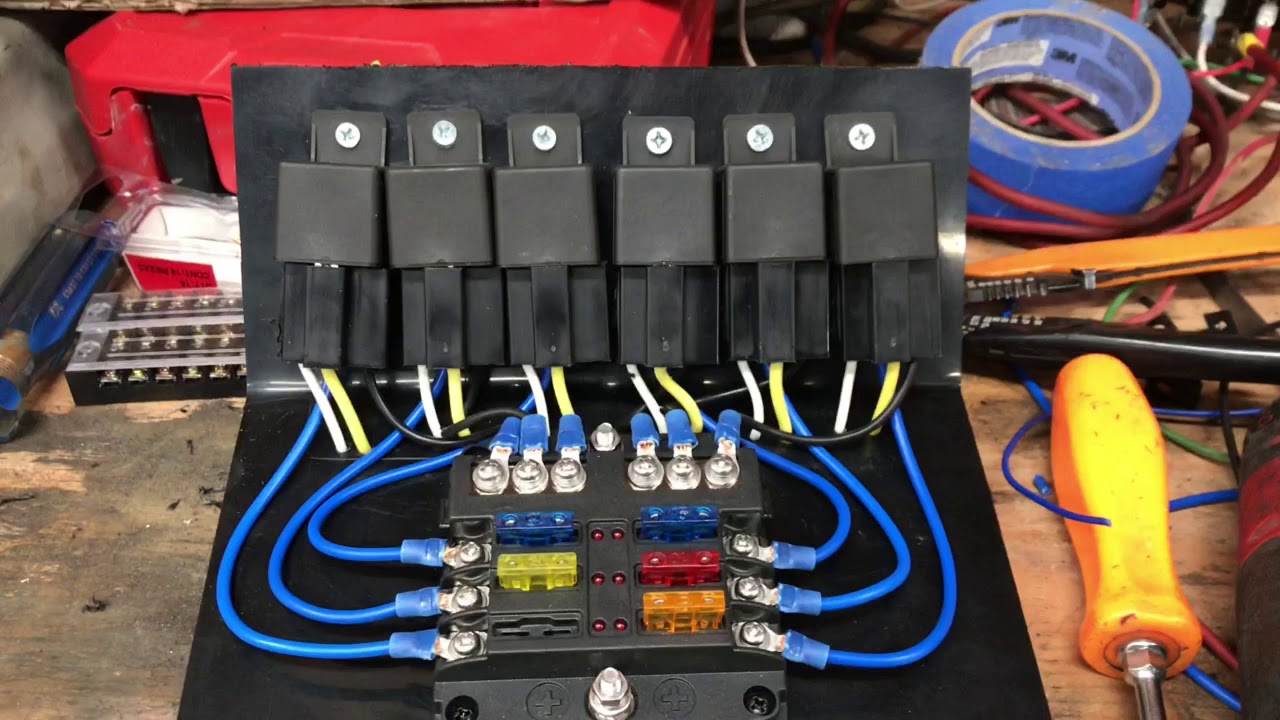 How to make relay board and wire it in - YouTube