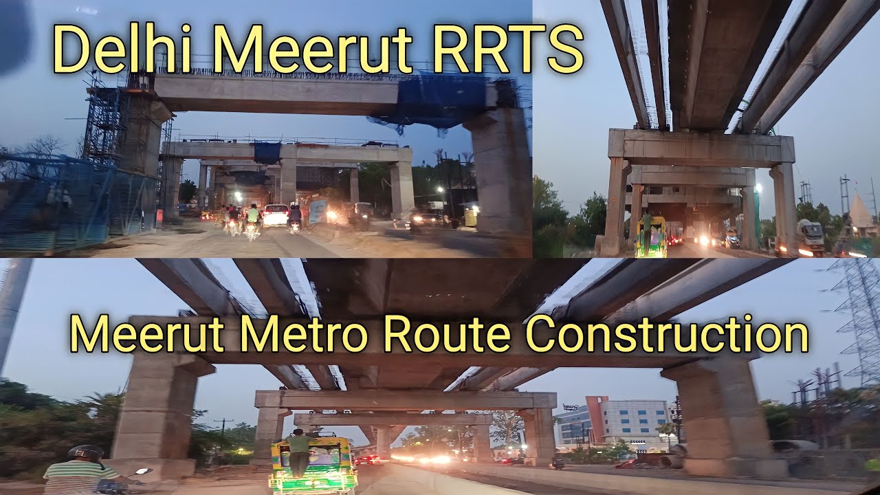 Delhi Meerut Exp Ko Cross Kar || Delhi Meerut RRTS|| Meerut Metro Route ...