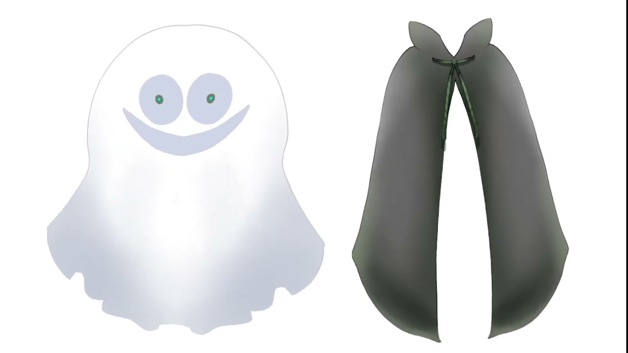 Free Vtuber Assets By BhramBhas - Fabric Ghost and Cloak - YouTube