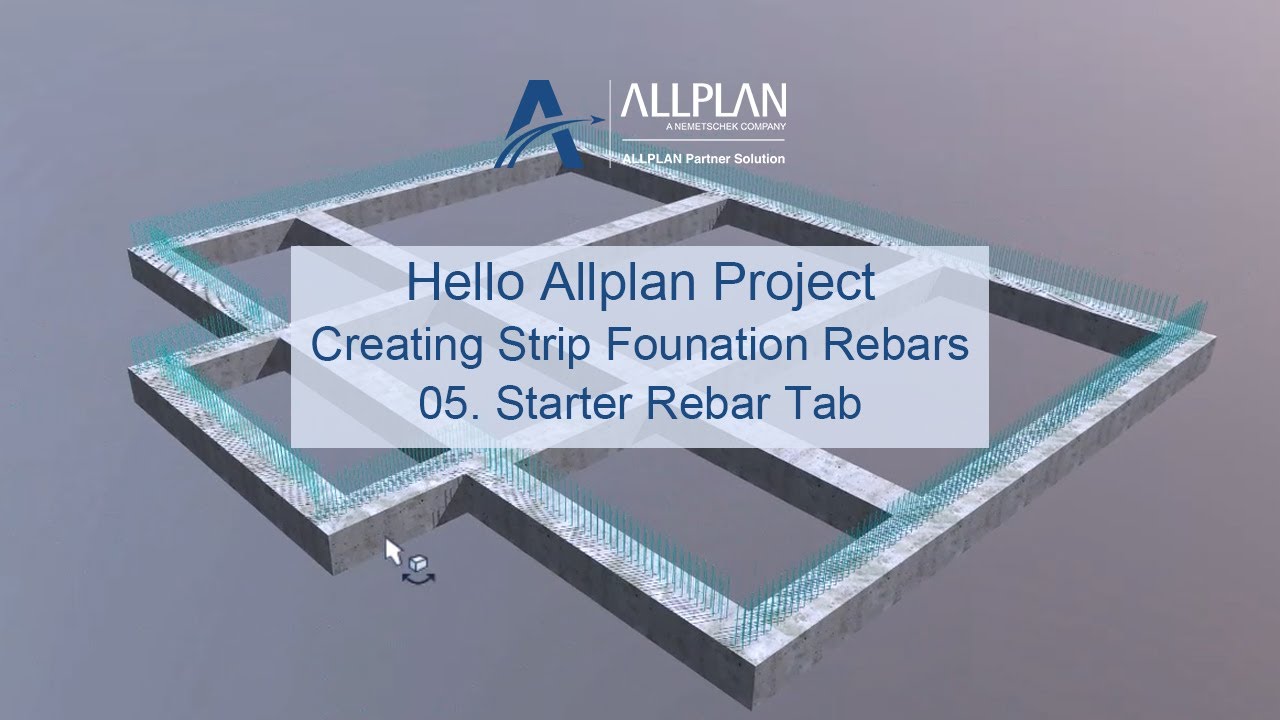 Hello Allplan! with ALLTO PythonParts - Strip Foundation Reinforcement ...
