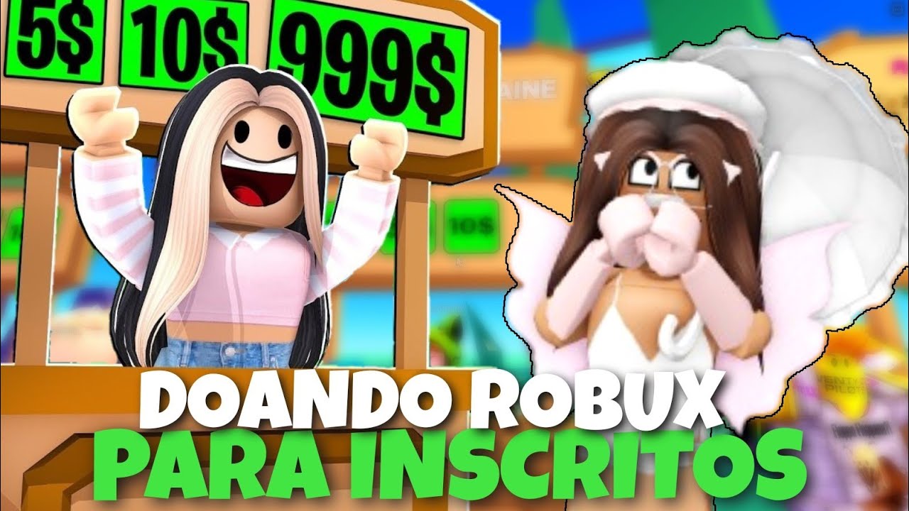 DOANDO ROBUX PARA AS PESSOAS NO PLS DONATE - robux grátis - YouTube