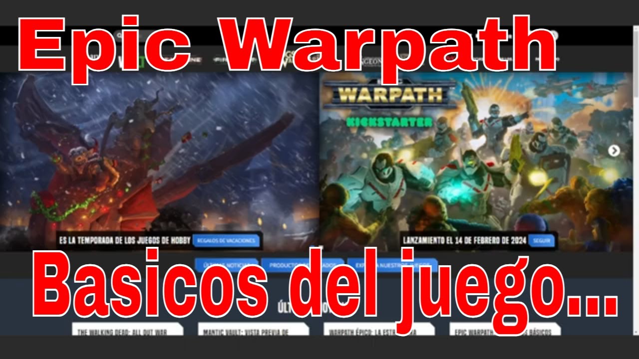 Novedades de Mantic Games, kickstarter Epic Warpath¡¡¡¡¡¡ - YouTube