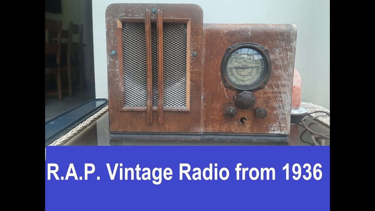 R.A.P. Vintage Radio from 1936 - YouTube