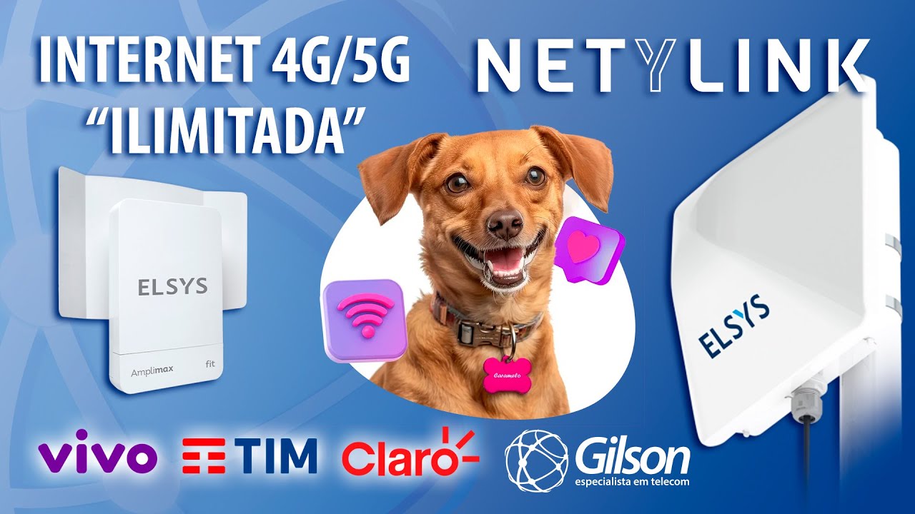 NetyLink internet Rural ilimitada FWA 4G/5G da Elsys usando Amplimax ...