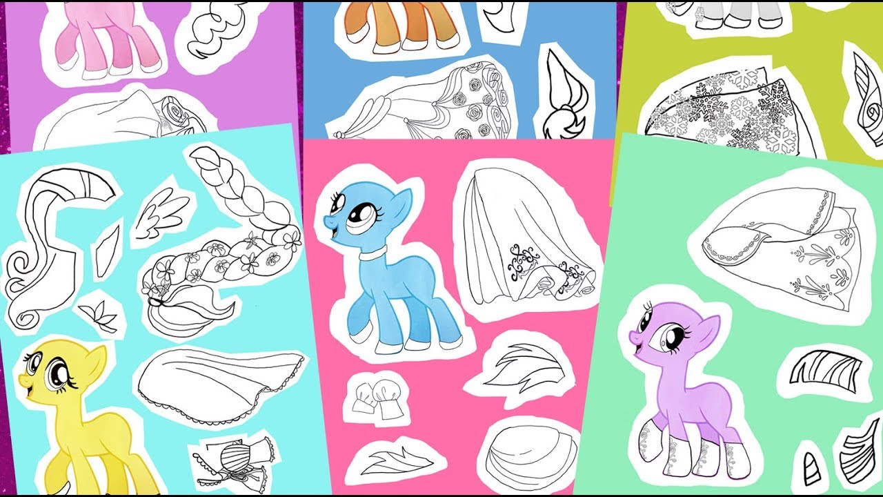 Disney Princess Costume for MLP mane 6 • coloring for kids my little ...