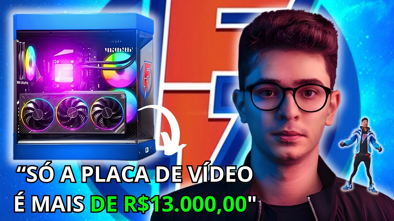 Mostrando o PC GAMER do FLAKES POWER em 2024!!! (R$13 mil SÓ A PLACA DE ...