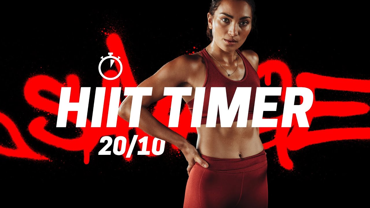 HIIT TIMER 20/10 8 minutes daily routine - YouTube