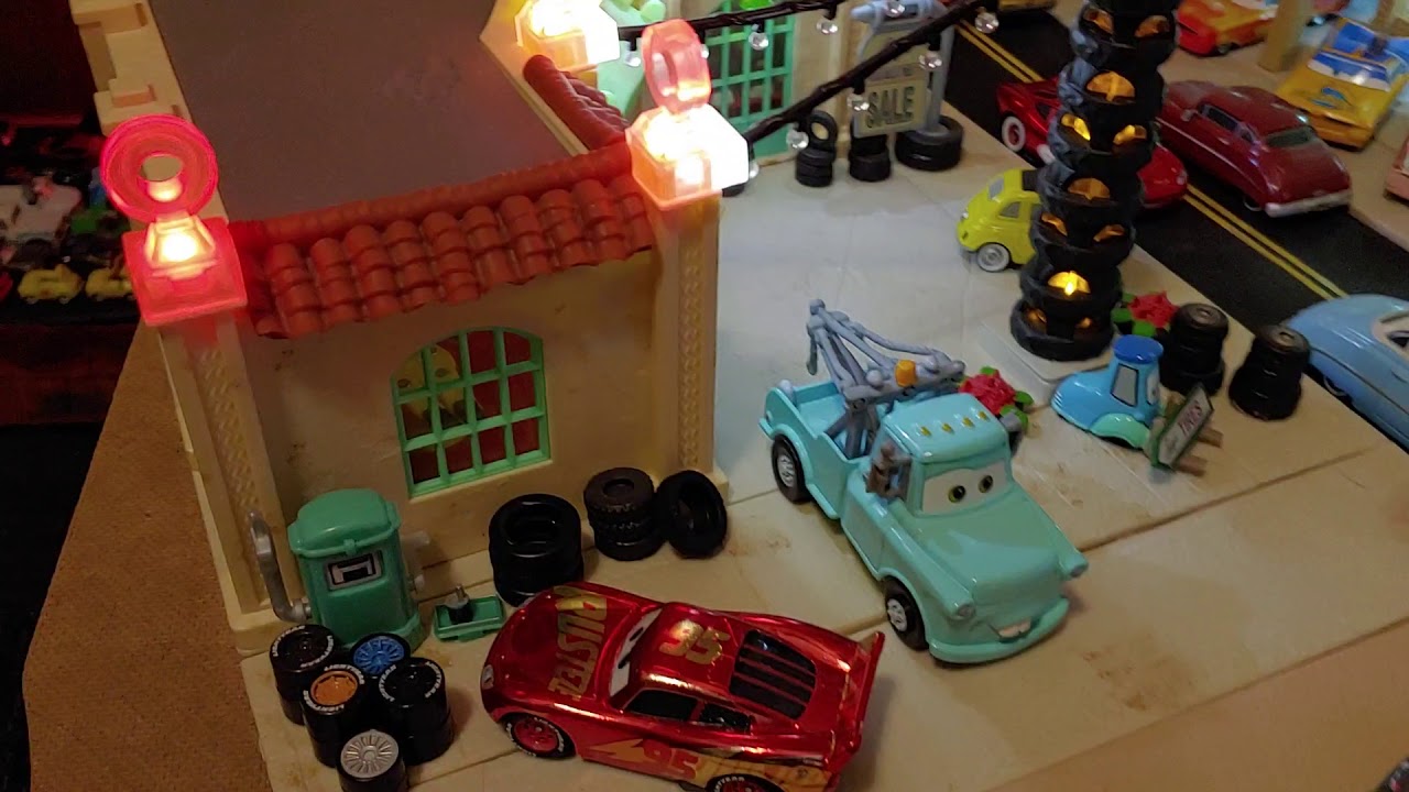 Disney Cars Radiator Springs Entire Town. Route 66 - YouTube